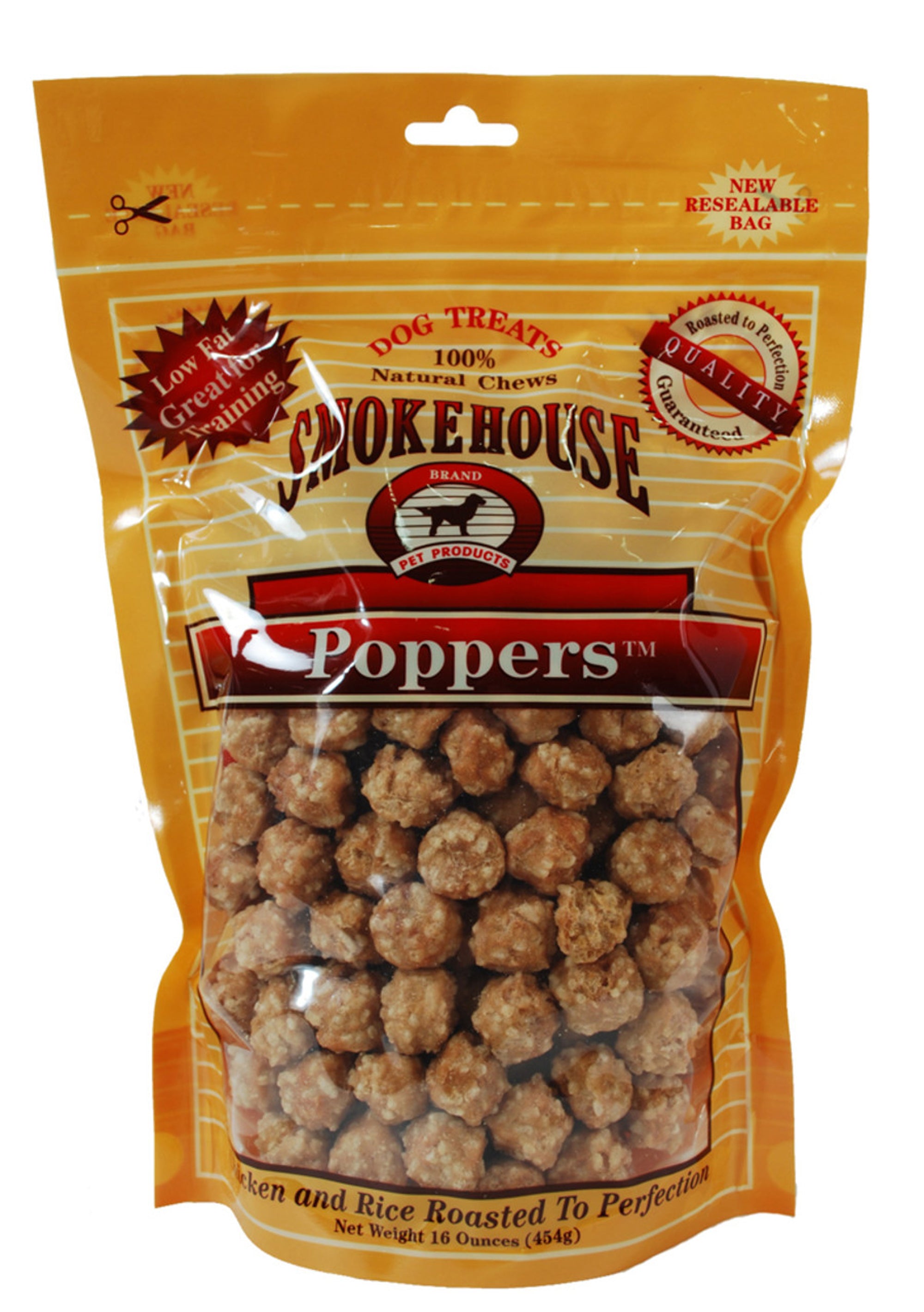 Smokehouse Chicken Poppers Dog Treat 16 oz – Bowser Pets