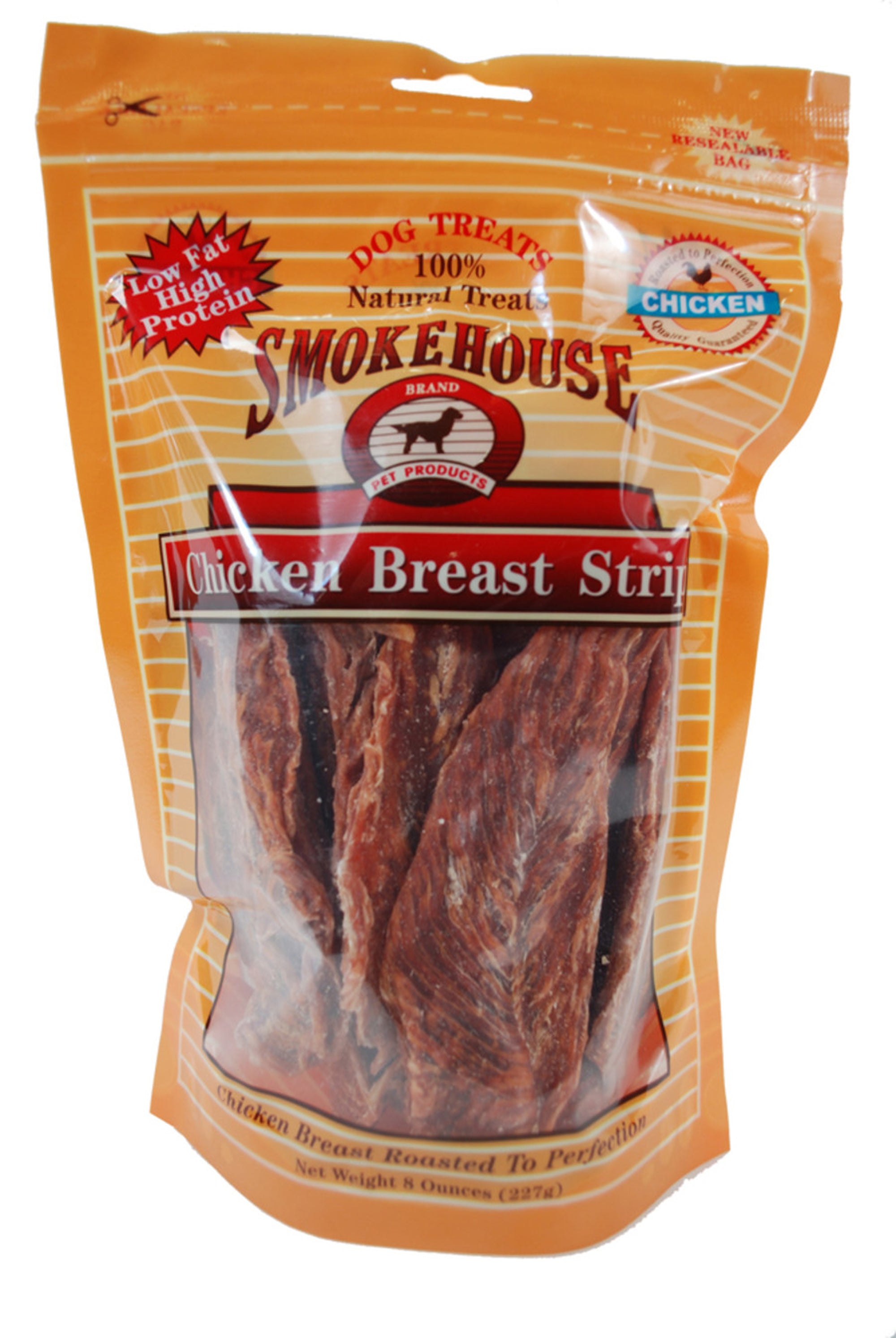 Smokehouse Chicken Breast Strips Dog Treat 8 oz – Bowser Pets
